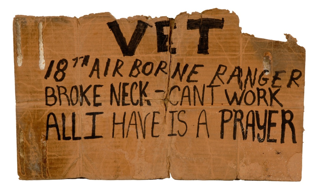 Homeless Cardboard Signs