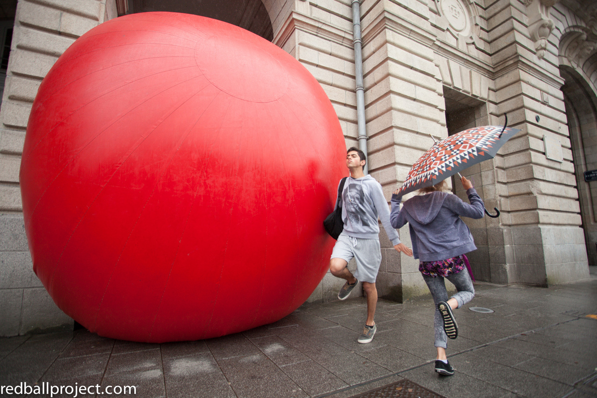 The Giant Red Ball That's Touring The Globe In The Name Of Art | HuffPost