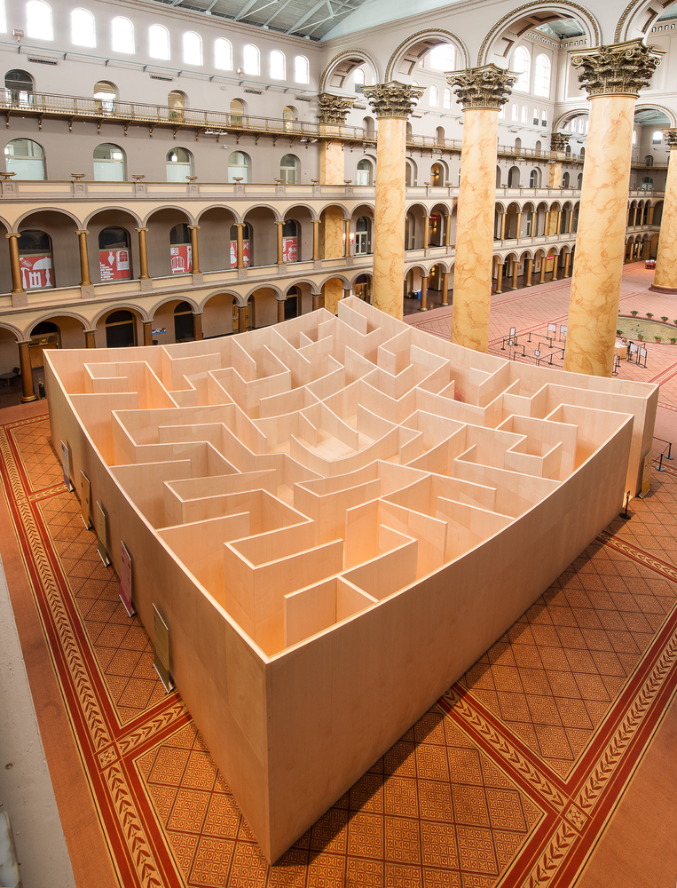 A BIG Maze Inspired By Ancient Labyrinths Takes Over A Museum | HuffPost