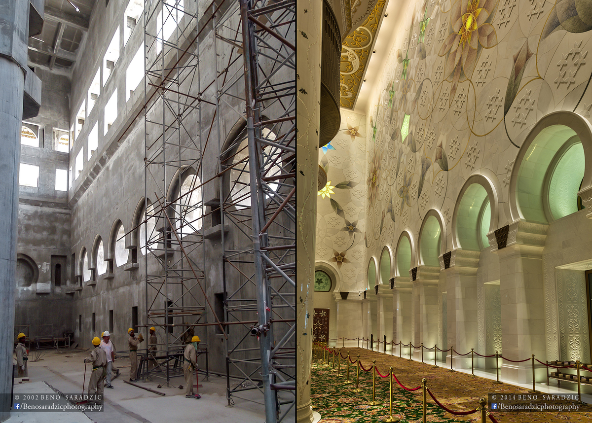 Here's How Abu Dhabi's Sheikh Zayed Grand Mosque Was Built (PHOTOS ...