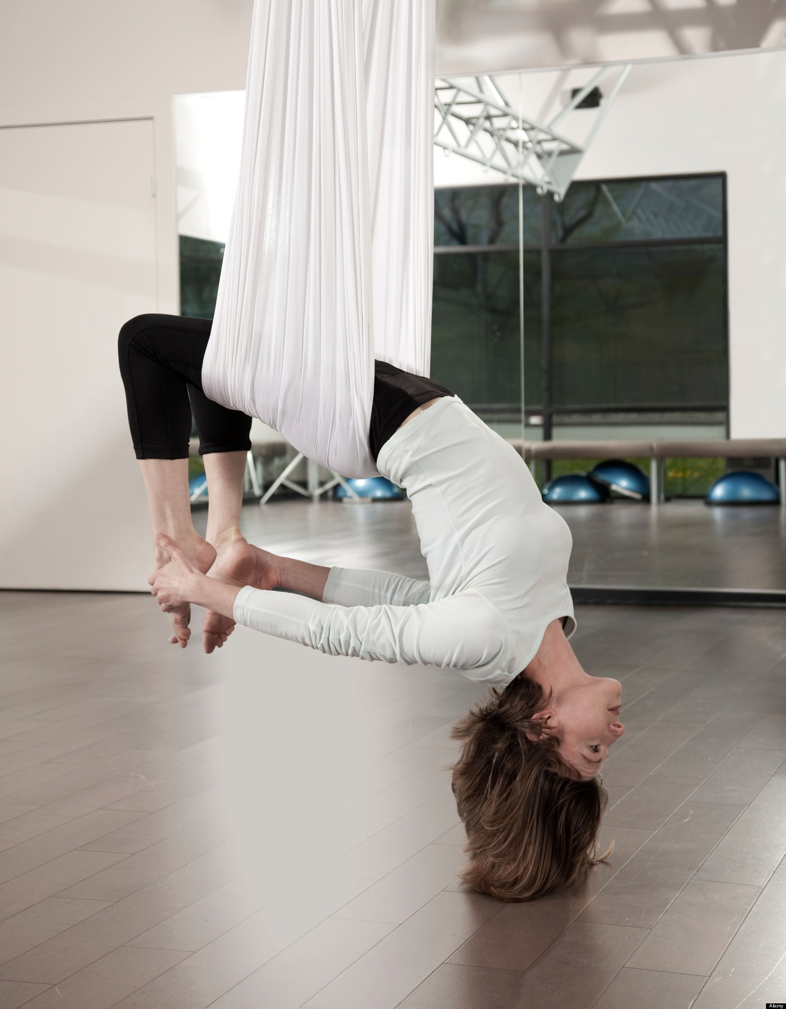 We Tried It: AntiGravity Aerial Yoga | HuffPost