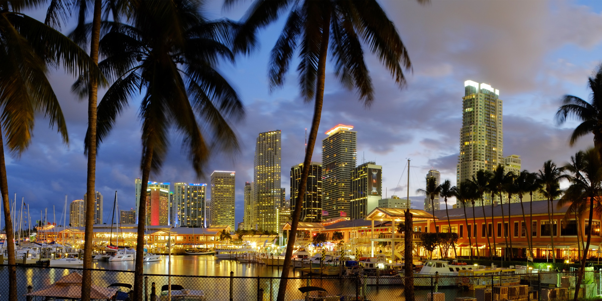 Miami Skyline Facebook Cover