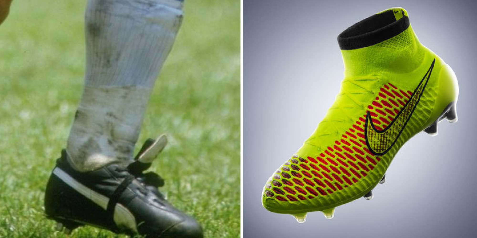 Mira la evolución de los zapatos de fútbol, de los sencillos botines de ...