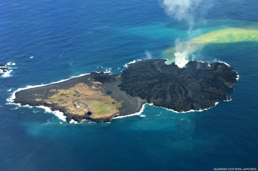 Nishinoshima, una isla japonesa, multiplica por cinco su tamaño tras ...