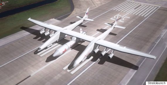 This Is The World's Largest Plane, And It Shoots Space Ships | HuffPost UK
