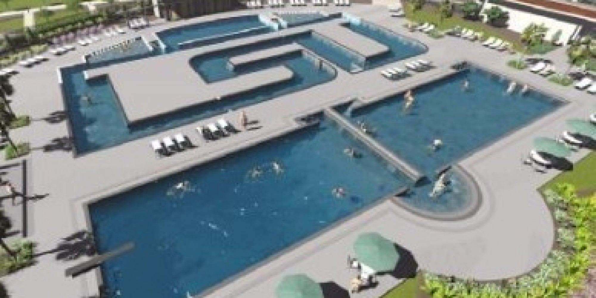 Lazy River Pool Construction