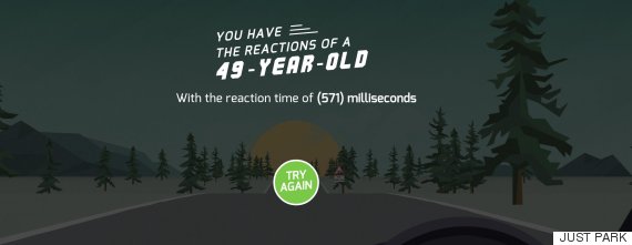 Just Park Game Calculates Your Age Based On Your Reaction Time ...
