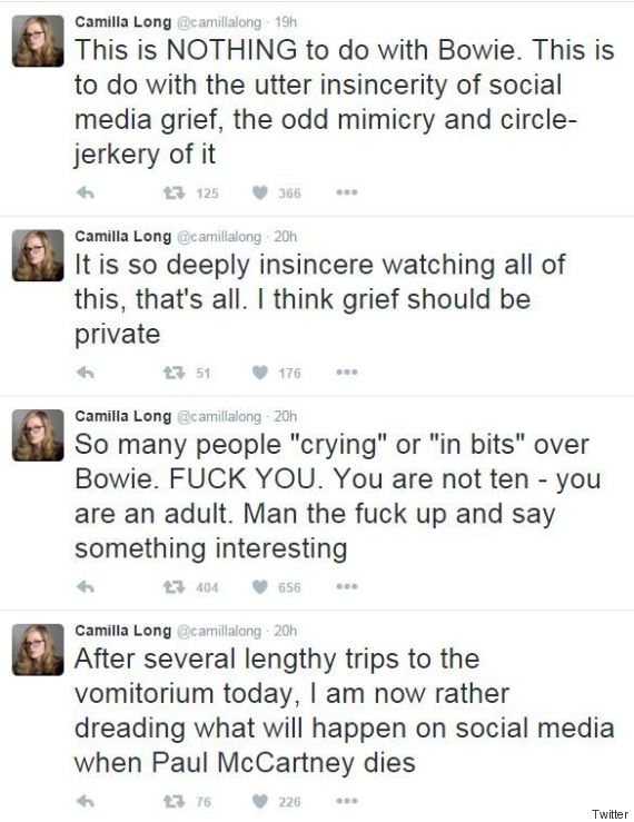 Times Journalist Camilla Long Feels The Wrath Of David Bowie Fans After ...