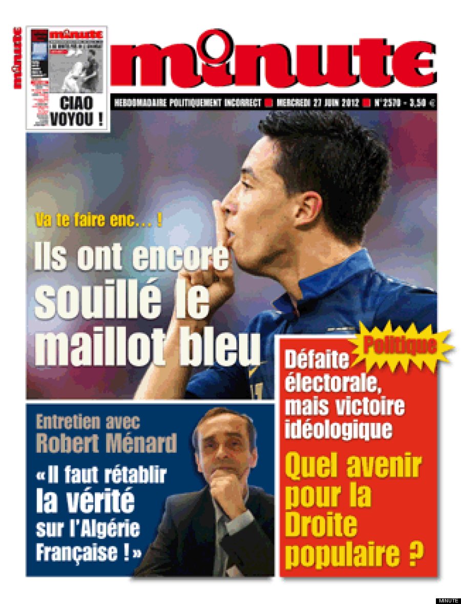 Samir Nasri en couverture du journal d'extrême-droite Minute | Le ...