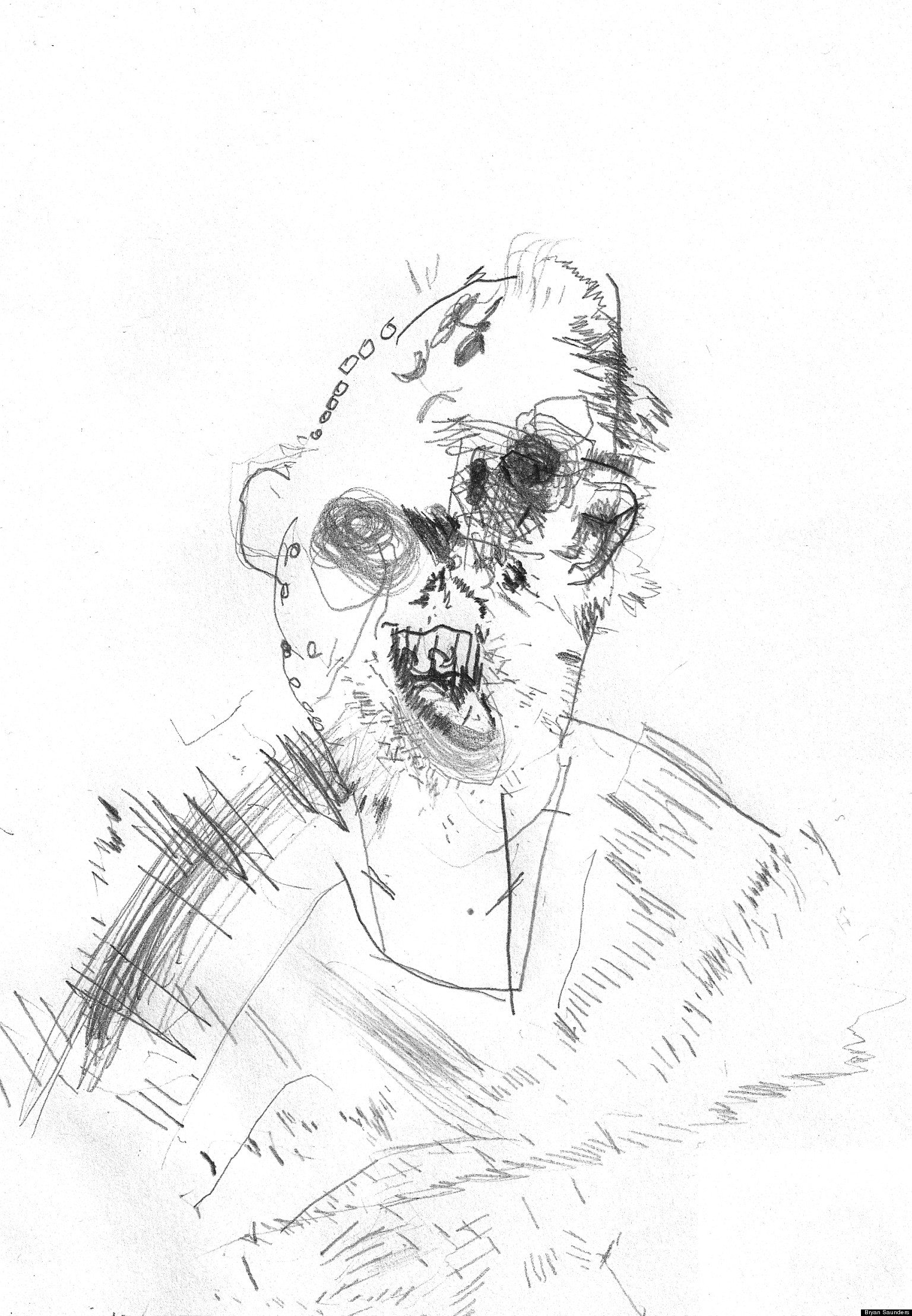 Bryan Saunders Does Self-Portraits On Drugs, Reveals What Taking Bath ...