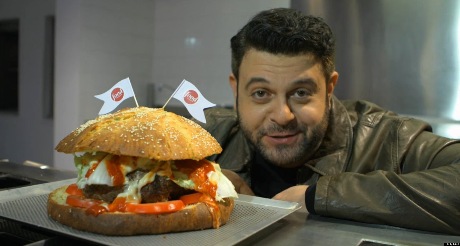 Adam Richman Offers Food Challenge Tips To Journalists Eating 5 Pound
