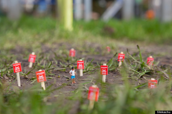 Street Artist Slinkachu Creates Surreal Scenes Of Conflict For War ...